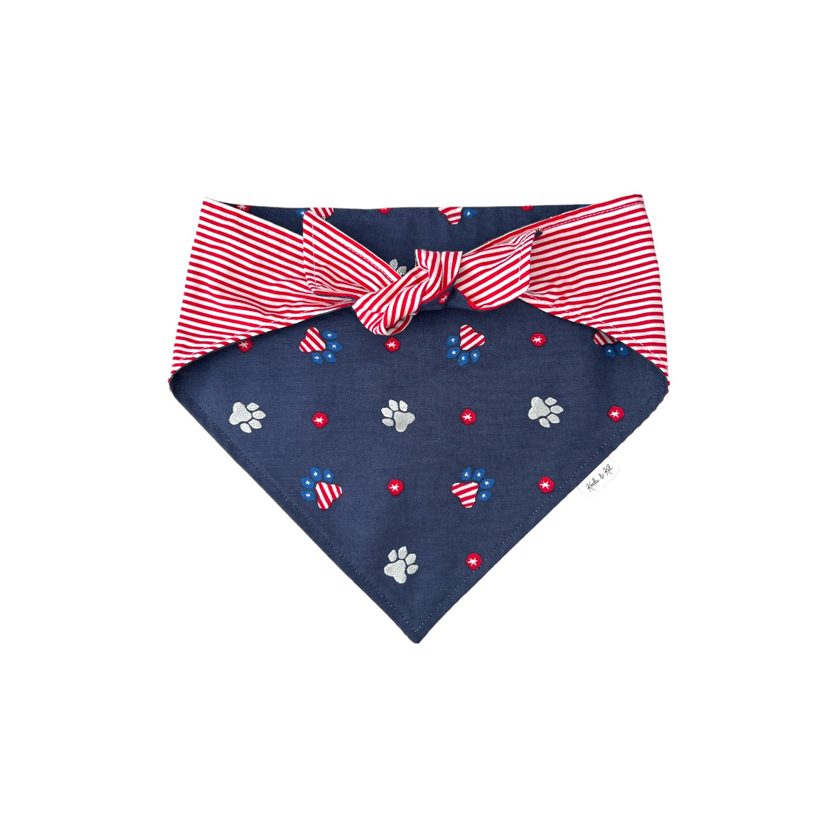 Red, White, & Woof Tie On Bandana – Koda & Kel