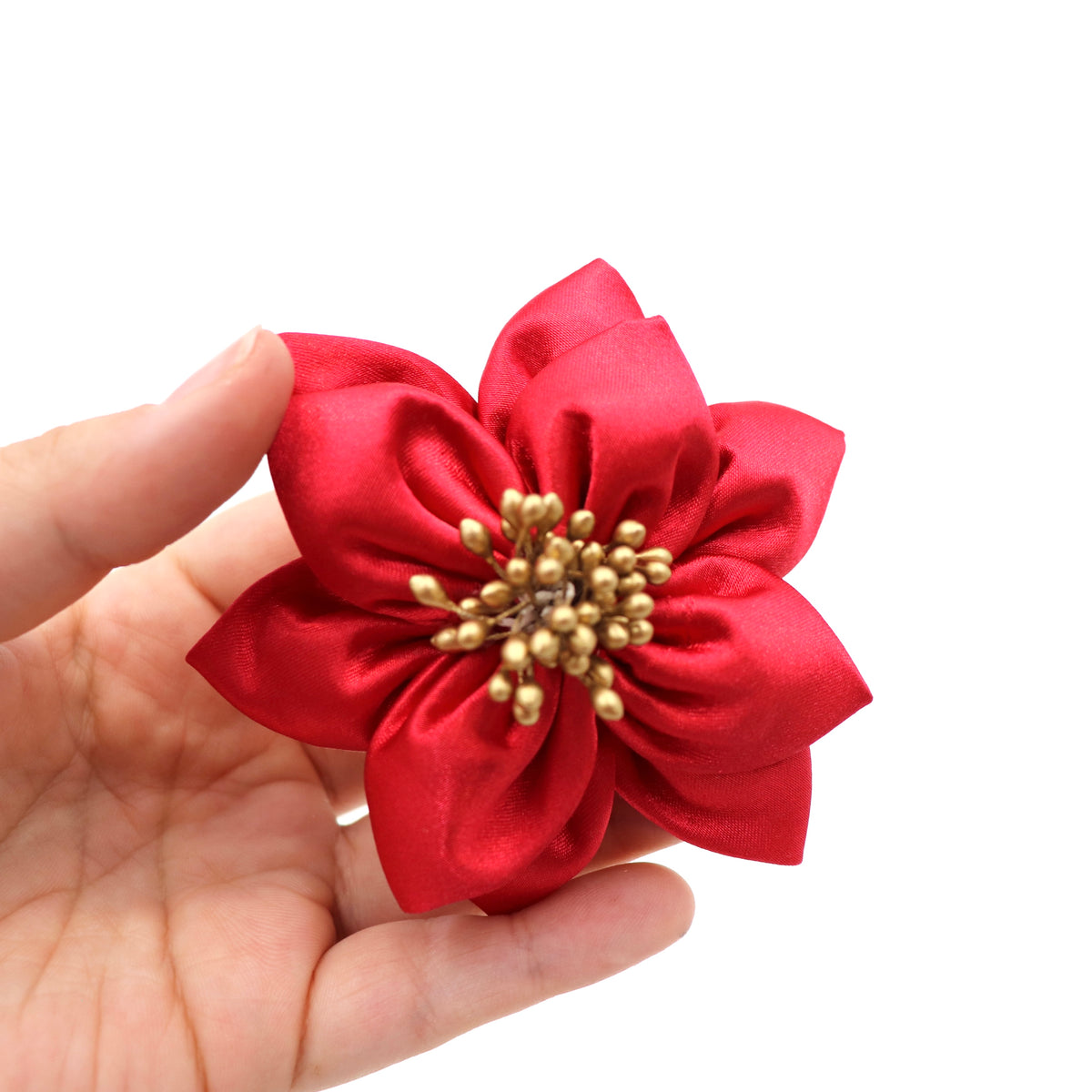 Satin Poinsettia Flower – Koda & Kel